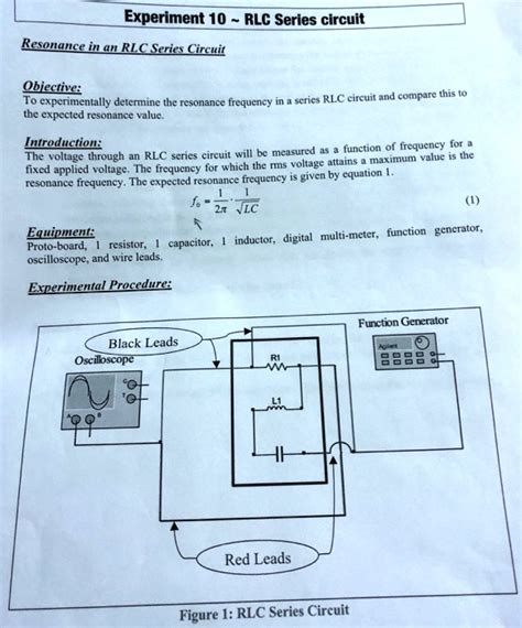 Resonant Frequency Of Series Rlc Circuit Formula