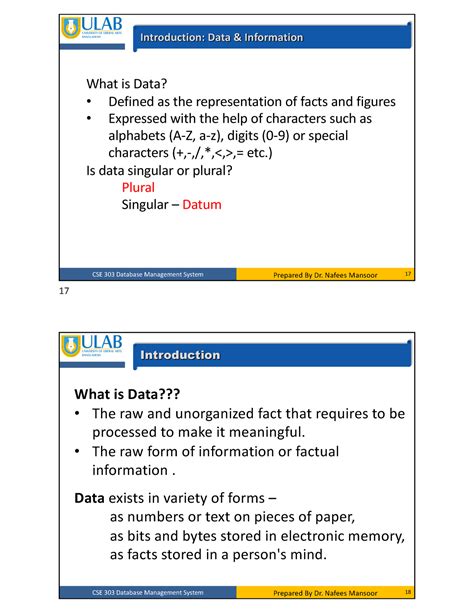Cse303 Week 1 Cse 303 Database Management System Prepared By Dr