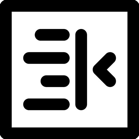 Indentation Alignment Vector Svg Icon Svg Repo