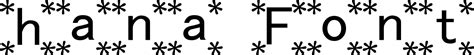Hana Font Font