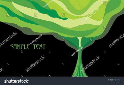 Stylized Tree Text Stock Vector Royalty Free 50965711 Shutterstock