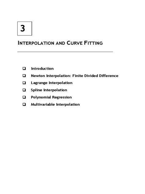 Chapter 3 Pdf Interpolation Spline Mathematics