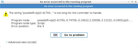 List Of Poses Is Too Long For Controller To Handle Technical Questions Universal Robots Forum