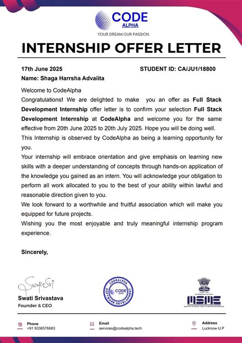 Internship Codealpha Fullstackdevelopment Webdevelopment Harrsha Advaiita