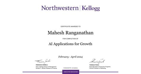 Mahesh Ranganathan Mba On Linkedin Ai Applications For Growth