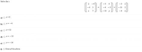 Solved Solve For X Chegg