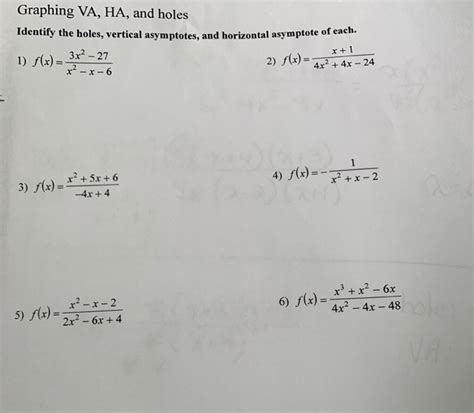 Oblique Asymptotes Worksheets Library