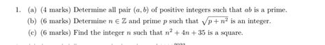 Solved Determine All Pair Ab ﻿of Positive Integers Such