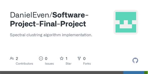 Github Danielevensoftware Project Final Project Spectral Clustring