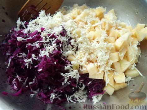 Рецепт Салат из красной капусты с яблоками на