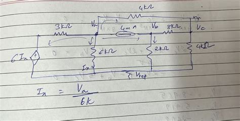 Solved Apply Kcl And Find Voltage At 4 Kilo Ohm Resistor Chegg Com