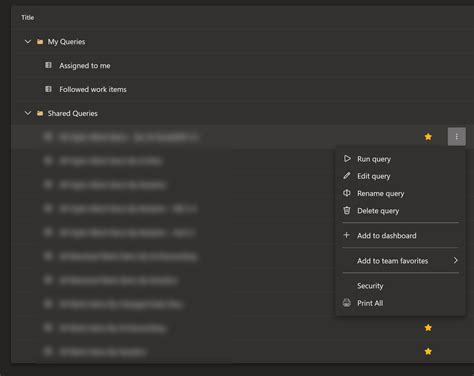 How Can I Clone Or Duplicate A Work Item Query In Azure Devops Stack Overflow