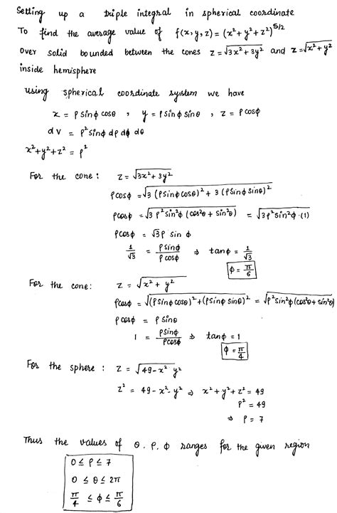 [solved] 10 set up triple integrals in spherical coordinates for