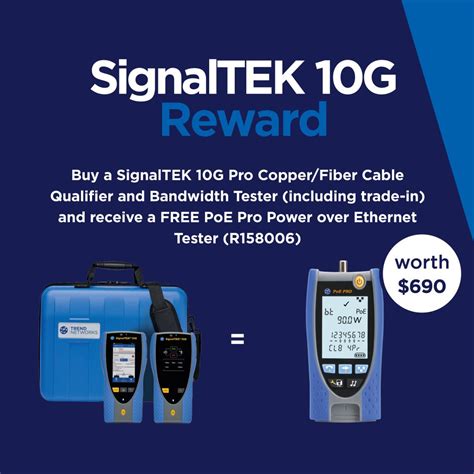 Signaltek 10g Ethernet Cable Bandwidth Tester From Trend Networks