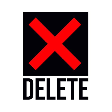 Delete Button Symbol On A Transparent Background 31975269 PNG