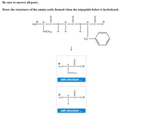 Answered Draw The Structures Of The Amino Acids Bartleby