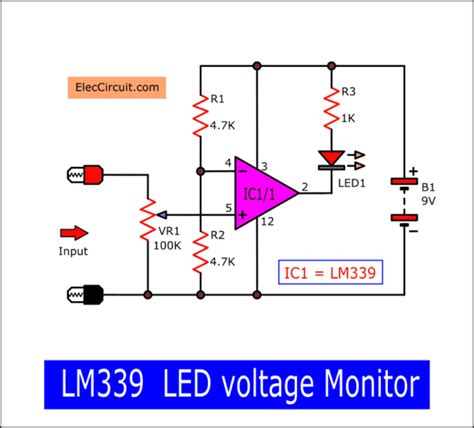 Lm339 Comparator Explained Pinout Specs And Circuit Examples