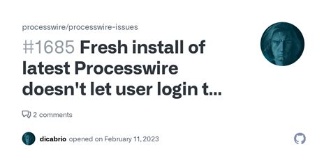 Fresh Install Of Latest Processwire Doesnt Let User Login To Admin · Issue 1685 · Processwire