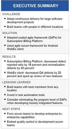 How Cisco IT Uses Agile Development With Distributed Teams And Complex Projects Cisco