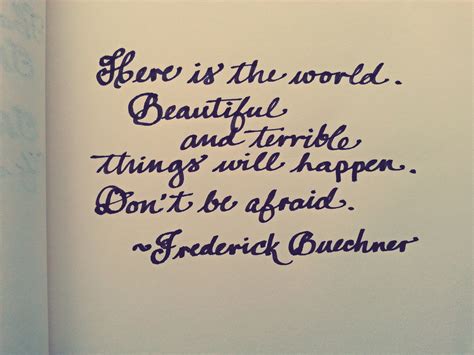 Quote By Frederick Buechner Rhetorical Redhead