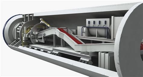 터널 보링 머신 3d 모델 59 Obj Fbx Max Free3d