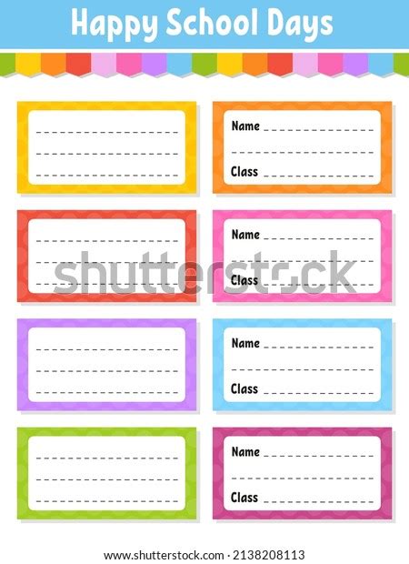 78 Notebook Name Subject Label Images Stock Photos Vectors Shutterstock