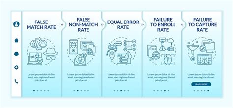 Premium Vector Biometric System Performance Analysis Onboarding Template