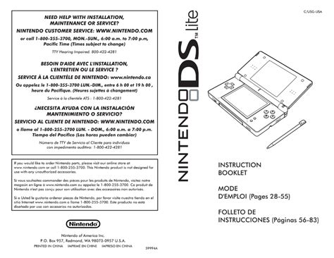 Nintendo Ds Lite User S Manual Nintendo Free Download Borrow And Streaming Internet Archive