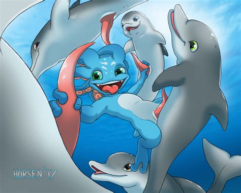 Rule 34 Cetacean Dolphin Feral Fizz Lol Green Eyes Group Group Sex