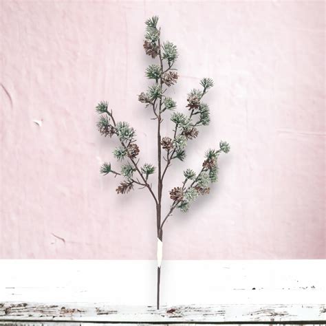 Decemberdiamonds 27in Snowy Greenery Stem In Stock