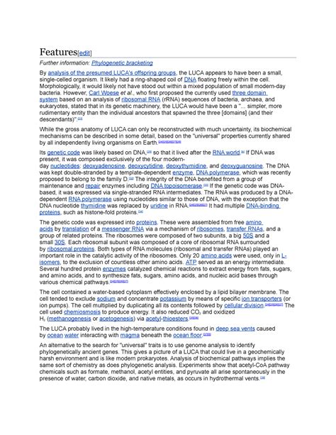Werty Last Universal Common Ancestor Features Edit Further