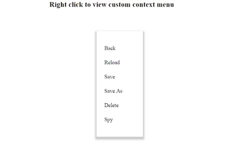 How To Custom A Create Context Menu In Html Css And Javascript Skptricks