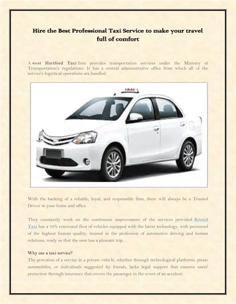 Ppt Hire The Best Professional Taxi Service To Make Your Travel Full