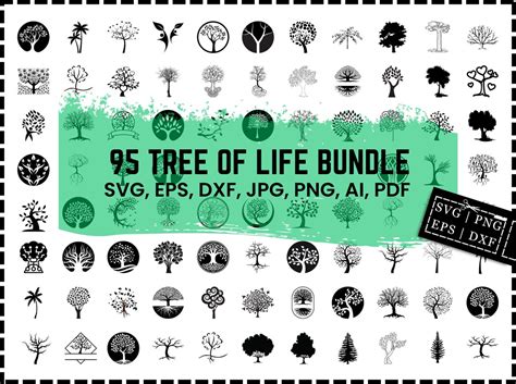 Tree Of Life Svg Bundle Tree Of Life Clipart Tree Of Life Svg Cut Files For Cricut Celtic