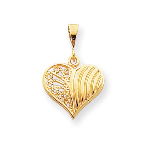 I Love Pendants Gold Heart Pendant The Symbol Of Love