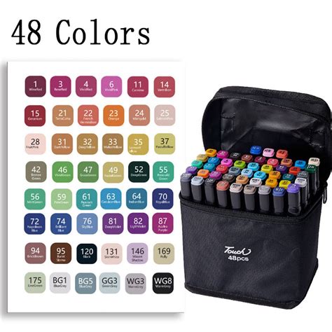 80 Color Alcohol Marker Manga Highlighter Pen Set Marker Pen Set Touch Marker Set Shopee