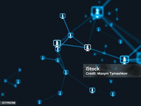 Teknologi Abstrak 3d Dan Visualisasi Neon Sains Blockchain Dan