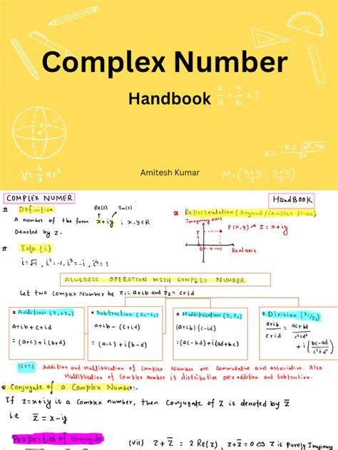 Handbook Complex Number Amitesh Pdf