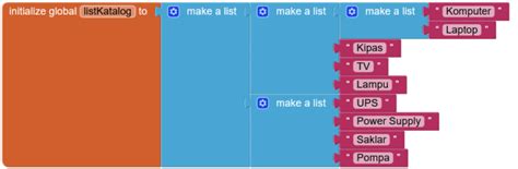 Pengenalan Array Pada Kodular Atau App Inventor 2 Tutorial Blok Programming Versi Dwiay