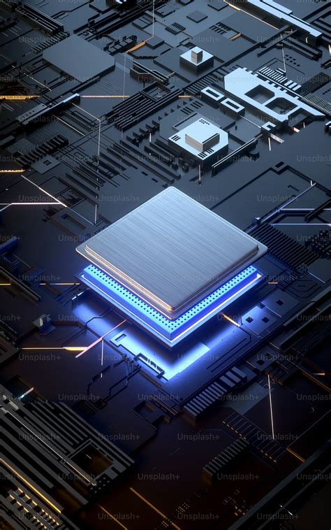 Central Computer Processors Cpu Concept 3d Renderingconceptual Image