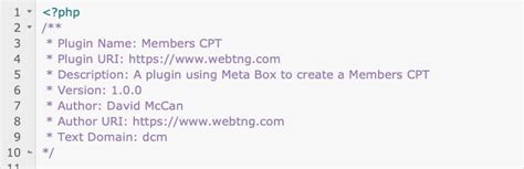 Meta Box Creating A Custom Post Type Plugin Webtng