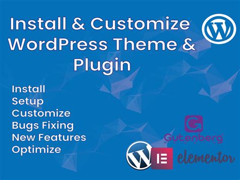 install and customize wordpress website by elementor upwork