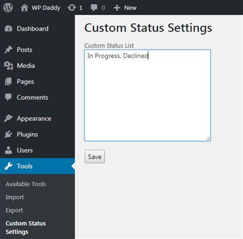 Add Custom Post Status And Post Types In Wordpress Wp Daddy