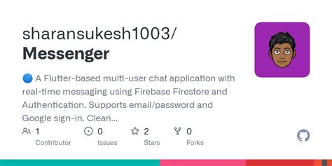 GitHub Sharansukesh Messenger A Flutter Based Multi User Chat Application With Real