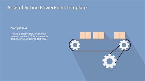 Assembly Line Powerpoint Shapes Slidemodel