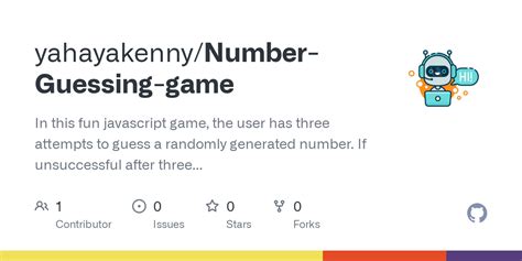 Github Yahayakennynumber Guessing Game In This Fun Javascript Game