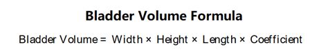 Bladder Volume Calculator