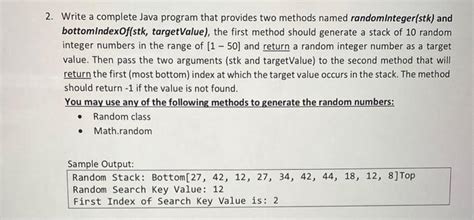 Solved Write A Complete Java Program That Provides Two