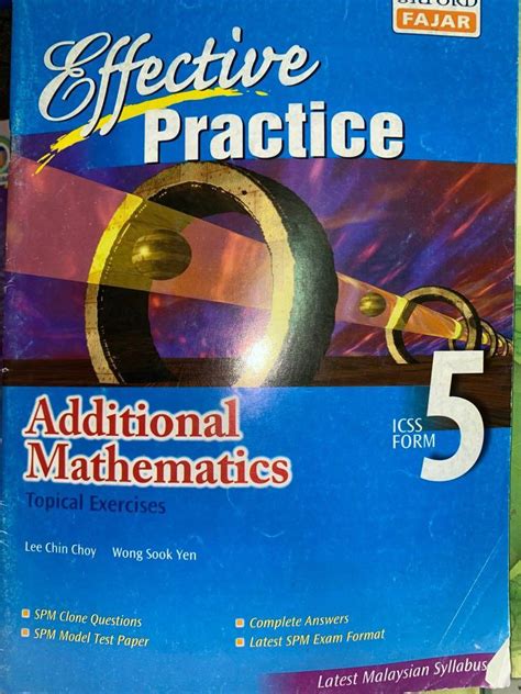 additional mathematics form 5 hobbies and toys books and magazines
