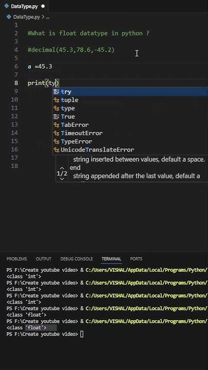 Float Datatype In Python Ai Coding Computerlanguage Programming Programminglanguage